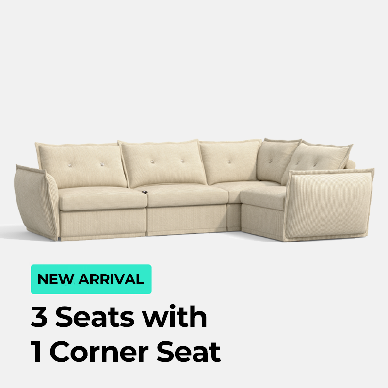 7-Piece Modular Couch with Washable Covers - LINSY HOME