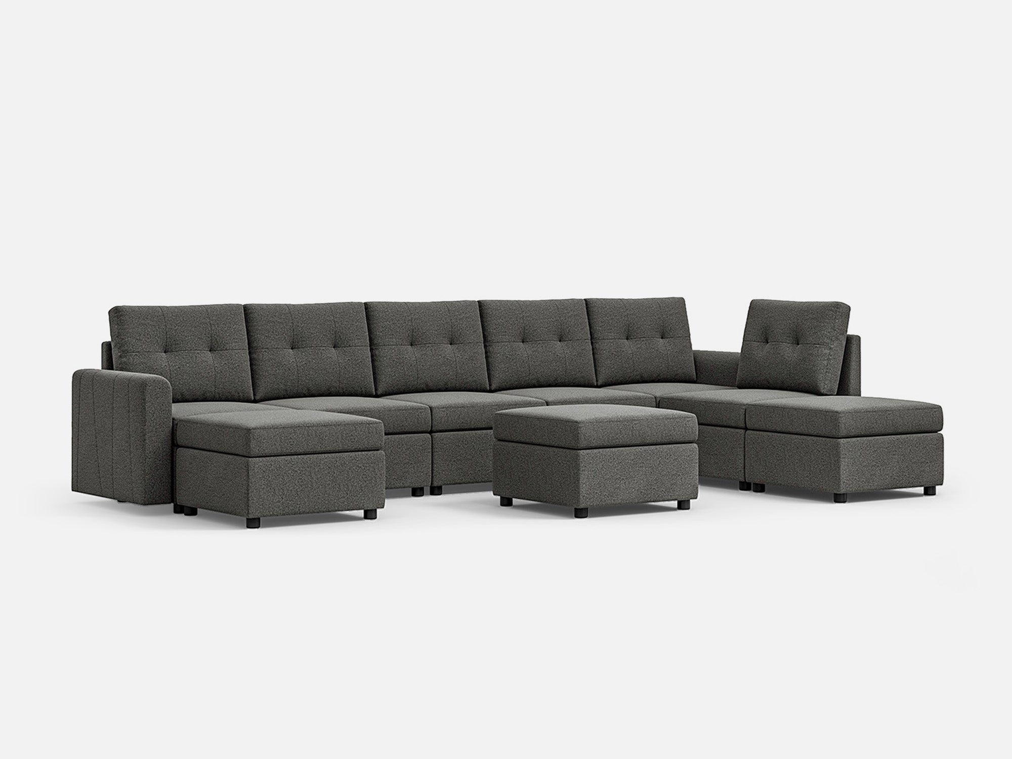 9-Piece Modular Sectional Sofa Oversized Modern Couch - LINSY HOME
