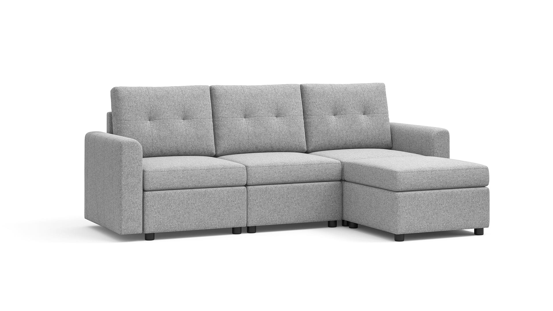 Compact L-Shaped Modular Sofa 4-Piece - LINSY HOME