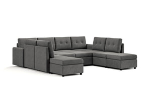 Extra-Large Modular Pit Couch - LINSY HOME